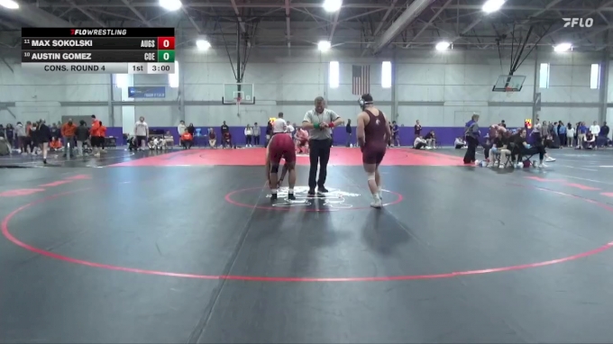 184 lbs Cons. Round 4 - Max Sokolski, Augsburg vs Austin Gomez, Coe
