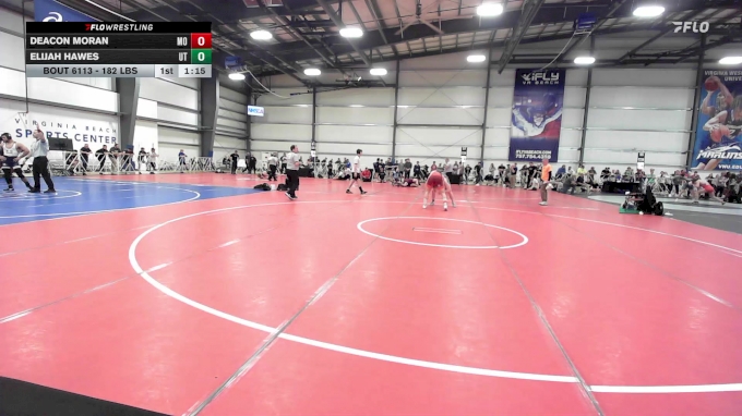 182 lbs Round Of 16 - Deacon Moran, MO vs Elijah Hawes, UT