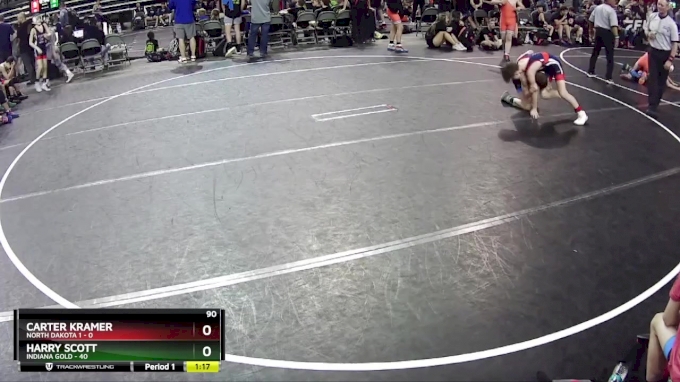 90 lbs Round 4 (6 Team) - Harry Scott, Indiana Gold vs Carter Kramer ...