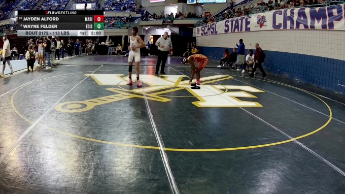 113 lbs Consi Of 8 #1 - Jayden Alford, Marion vs Wayne Felder, Edisto