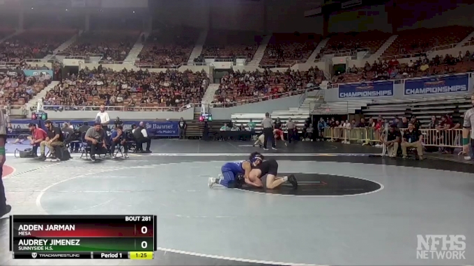 D1-106 lbs Semifinal - Audrey Jimenez, Sunnyside H.S. vs Adden Jarman, Mesa