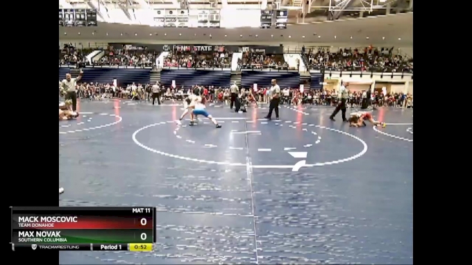 117 lbs Cons. Round 1 - Max Novak, Southern Columbia vs Mack Moscovic ...