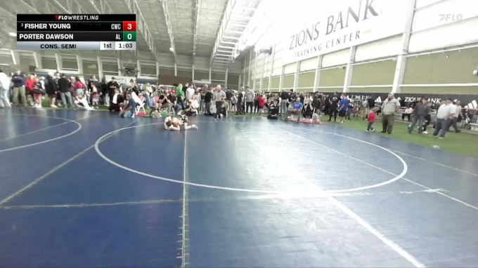 72 lbs Cons. Semi - Fisher Young, Champions Wrestling Club vs Porter ...