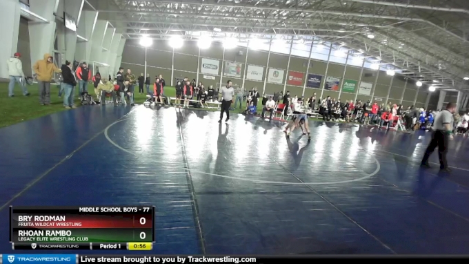 77 lbs Champ. Round 1 - Rhoan Rambo, Legacy Elite Wrestling Club vs Bry ...