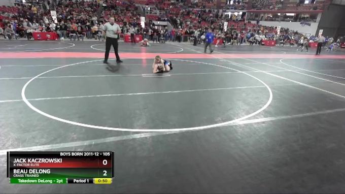 105 lbs Cons. Semi - Jack Kaczrowski, X-Factor Elite vs Beau DeLong ...