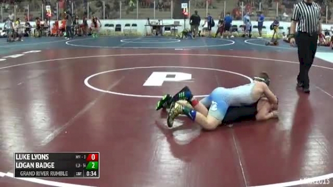 125 Round 5 Luke Lyons (Mean Machine) vs. Logan Badge (Great Lakes White)