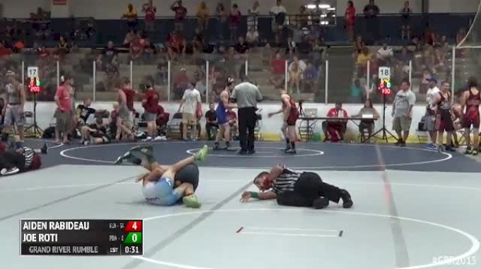 85 Championship Bracket Aiden Rabideau (Great Lakes White) vs. Joe Roti ...