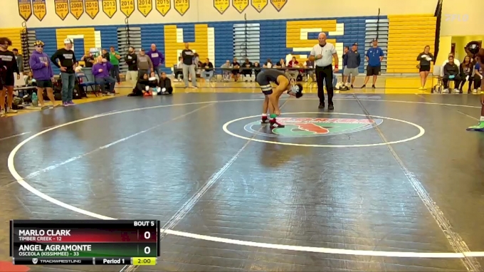 120 lbs Semifinals (8 Team) - Marlo Clark, Timber Creek vs Angel ...