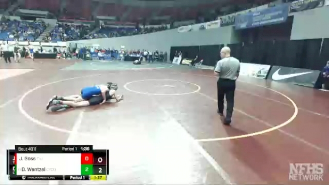 4A-113 lbs Champ. Round 1 - Duke Wentzel, Crook County vs Jakoby Goss ...