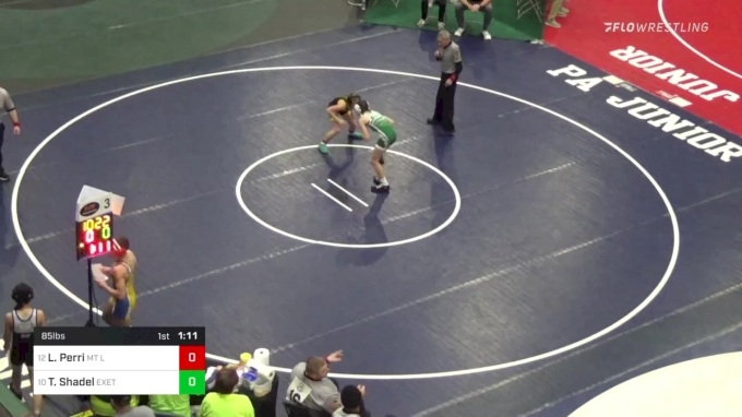 85 lbs Quarterfinal - Lillian Perri, Mt Lebanon vs Taylor Shadel ...