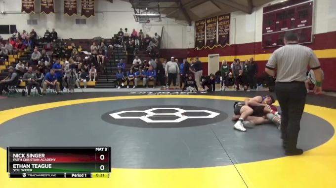 175 lbs Cons. Round 6 - Nick Singer, Faith Christian Academy vs Ethan ...