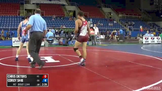 132 Champ. Round 4 Corey Shie (Ohio) vs. Chris Deters (Kansas)
