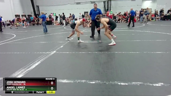 150 lbs Round 6 (8 Team) - Angel Lainez, South Side WC Blue vs Josh ...