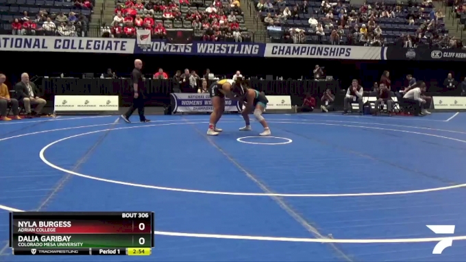 155 lbs Semifinal - Dalia Garibay, Colorado Mesa University vs Nyla ...