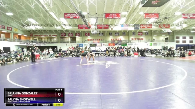 116 lbs 1st Place Match - Brianna Gonzalez, Iowa vs Salyna Shotwell ...