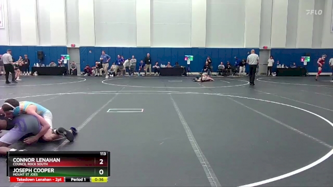 113 lbs Cons. Round 3 - Connor Lenahan, Council Rock South vs Joseph ...