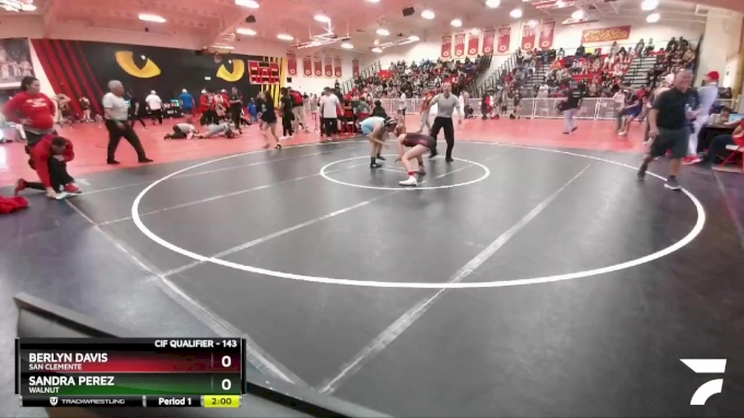 143 lbs Champ. Round 2 - Berlyn Davis, San Clemente vs Sandra Perez, Walnut