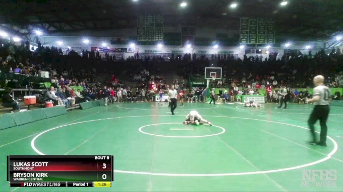 106 lbs Champ. Round 1 - Bryson Kirk, Warren Central vs Lukas Scott ...