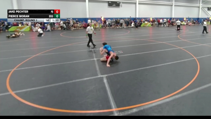 106 lbs Champ. Round 1 - Pierce Moran, Unattached vs Jake Pechter ...
