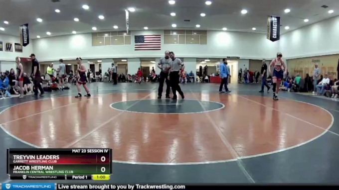 165 lbs Champ. Round 2 - Treyvin Leaders, Garrett Wrestling Club vs ...