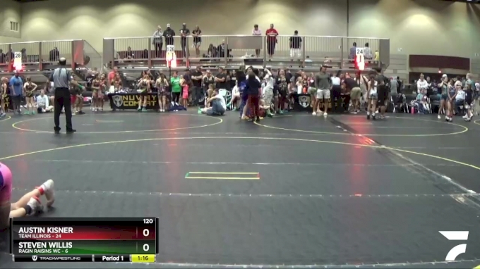 120 lbs Quarterfinals (8 Team) - Austin Kisner, Team Illinois vs Steven ...