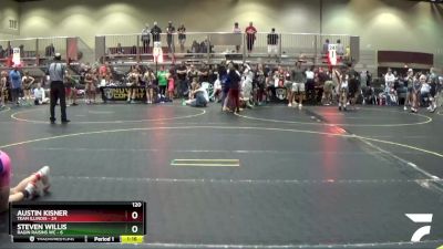 120 lbs Quarterfinals (8 Team) - Austin Kisner, Team Illinois vs Steven ...