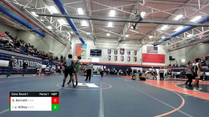 215 lbs Cons. Round 1 - Jake Wilkey, Dwight vs Sire Bennett, Kankakee