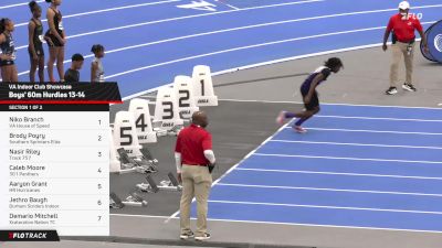 High School Boys' 60m Hurdles, Prelims 1 - Age 13-14