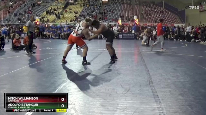 285 lbs Semis & 3rd Wb (16 Team) - Mitch Williamson, Wartburg vs Adolfo ...
