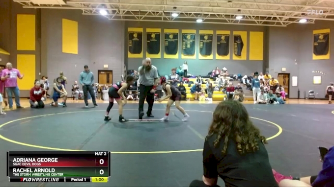 80 lbs Round 2 - Rachel Arnold, The Storm Wrestling Center vs Adriana ...