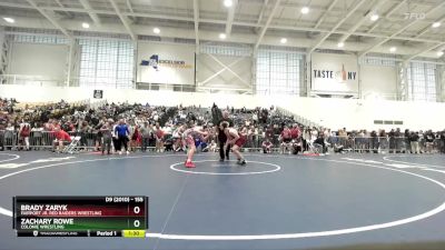 155 lbs Champ. Round 1 - Zachary Rowe, Colonie Wrestling vs Brady Zaryk ...