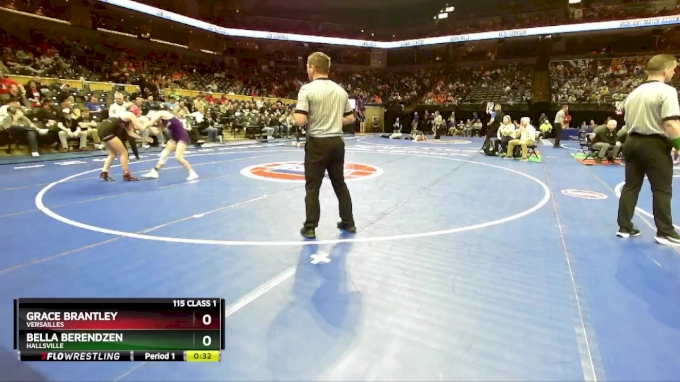 115 Class 1 lbs Cons. Round 1 - Grace Brantley, Versailles vs Bella ...