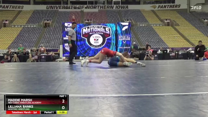 142 lbs 1st Place Match - Maddie Marsh, Red Cobra Wrestling Academy vs ...
