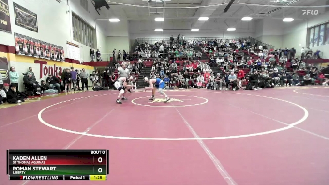 144 lbs 1st Place Match - Roman Stewart, LIBERTY vs Kaden Allen, ST ...