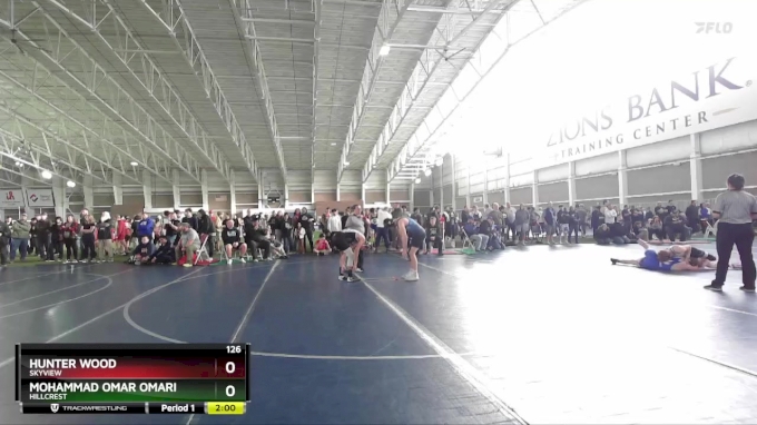 126 lbs Quarterfinal - Mohammad Omar Omari, Hillcrest vs Hunter Wood ...