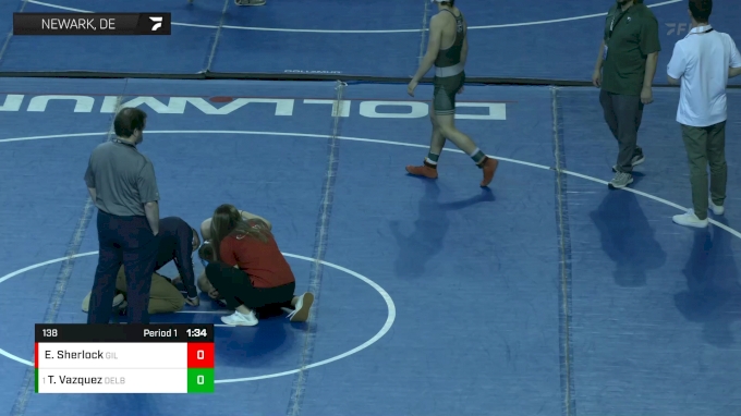 138 lbs Semifinal - Tyler Vazquez, Delbarton vs Emmitt Sherlock, Gilman ...
