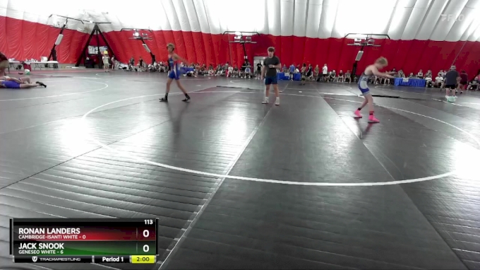 113 lbs Round 1 (6 Team) - Ronan Landers, Cambridge-Isanti White vs ...