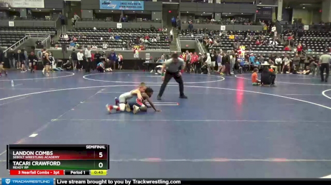 55 lbs Semifinal - Landon Combs, Sebolt Wrestling Academy vs Tacari ...