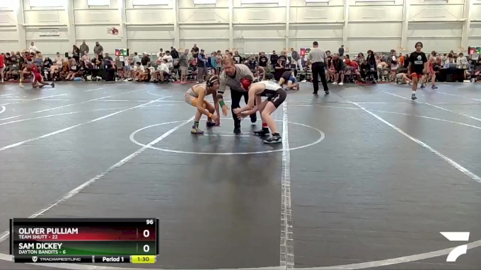 96 lbs Round 2 (6 Team) - Sam Dickey, Dayton Bandits vs Oliver Pulliam, Team Shutt
