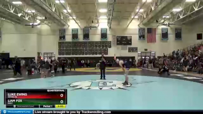 132 lbs Quarterfinal - Luke Ewing, Douglas vs Liam Fox, East