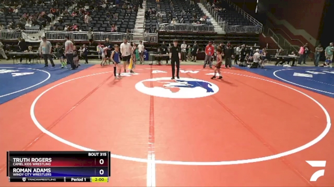 71 lbs Cons. Round 2 - Truth Rogers, Camel Kids Wrestling vs Roman ...