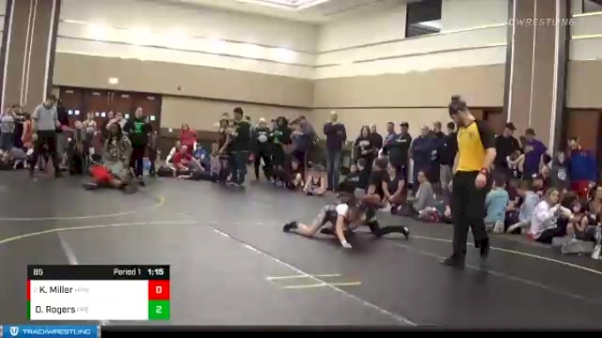 85 lbs Round 2 - Kinley Miller, Hazel Park Wc vs Daveon Rogers, Peer ...