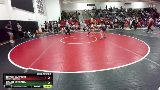 157 lbs Cons. Round 1 - Caleb Estrada, Liberty vs Bryce Sanford, Rocky ...