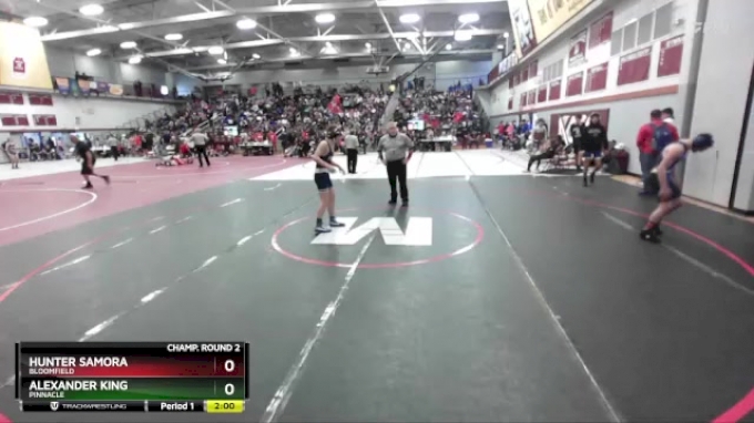 126 lbs Champ. Round 2 - Hunter Samora, Bloomfield vs Alexander King ...