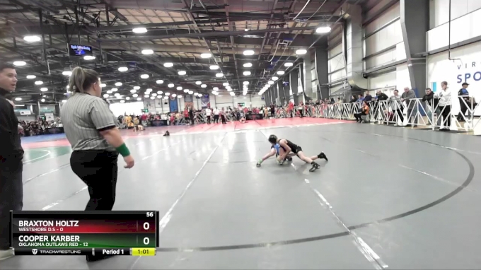 56 lbs Rd# 1 9:00am Friday - Cooper Karber, Oklahoma Outlaws Red vs ...