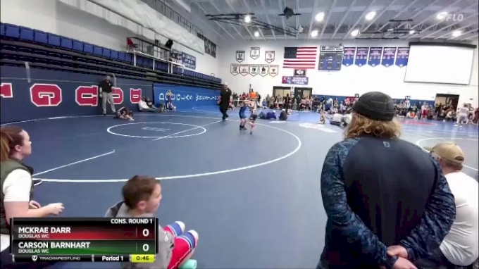 70 lbs Cons. Round 1 - McKrae Darr, Douglas WC vs Carson Barnhart ...
