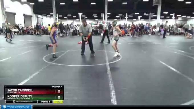 76 lbs Round 7 (8 Team) - Jacob Campbell, Force WC vs Kooper Deputy ...