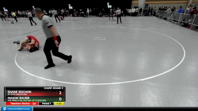 106 lbs Champ. Round 3 - Shane Rochon, RT Elite Wrestling vs Mason ...