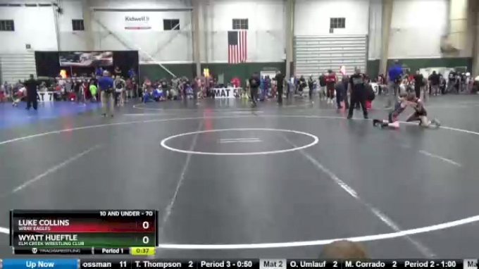 70 lbs Semifinal - Luke Collins, Wray Eagles vs Wyatt Hueftle, Elm ...