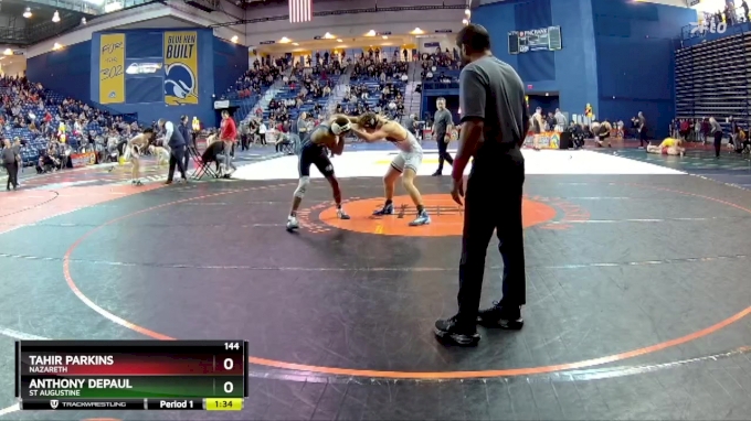 144 lbs Quarterfinal - Tahir Parkins, Nazareth vs Anthony Depaul, St ...